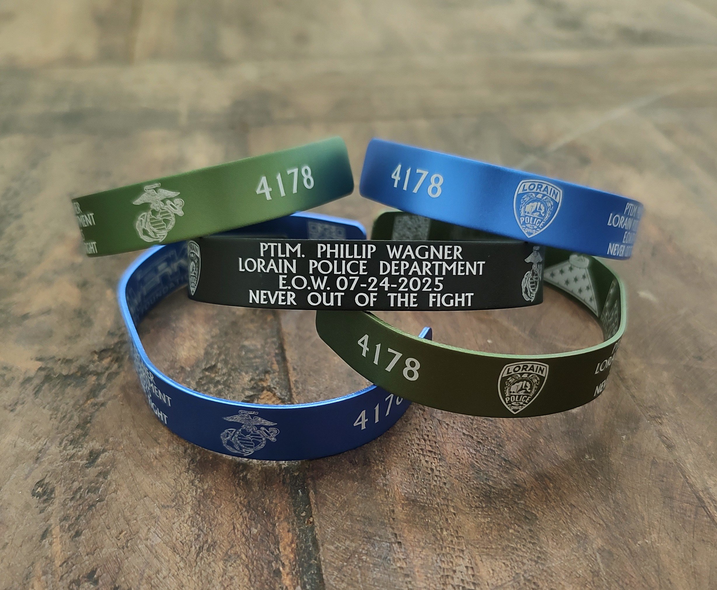 PTLM Phillip Wagner Memorial Bracelets - LazerWerk Memorial Bracelet ...